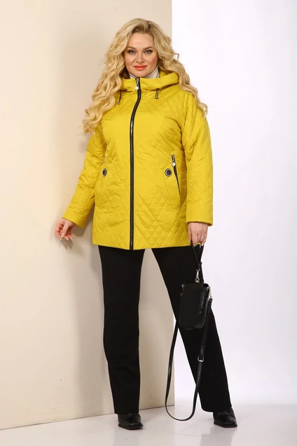 Куртка 2107 горчица Shetti купить в интернет магазине Велесмода